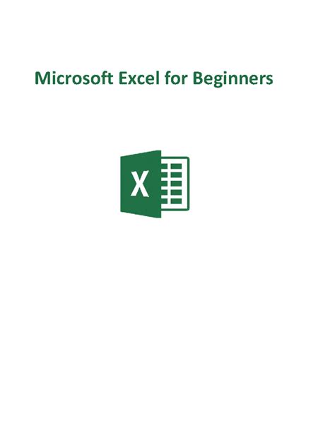 Excel Quick Reference Guide Microsoft Excel For Beginners Vocabulary Microsoft Excel Is A