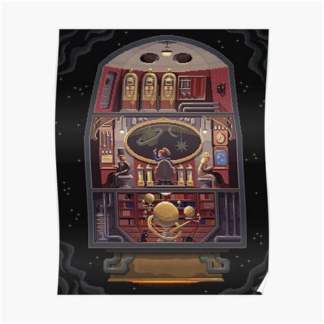 Scene 33 Space Explorers Poster By Pixelshuh Redbubble