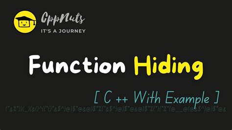 function hiding in c youtube