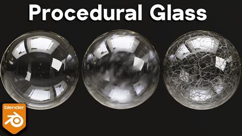Procedural Glass Material Blender Tutorial In 2025 Blender Tutorial