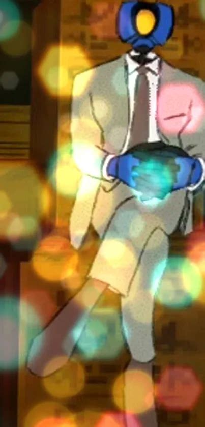 Abstract Neon Man Wallpaper Free Download