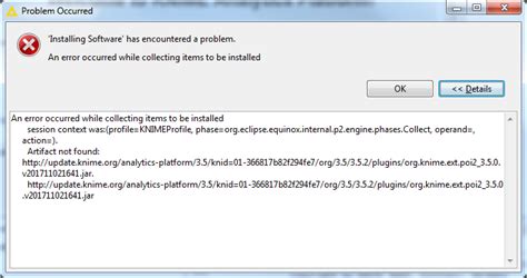 Update Fails Knime Analytics Platform Knime Community Forum