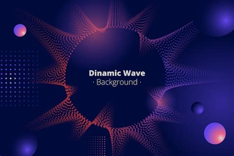 Free Vector Gradient Particle Wave Background
