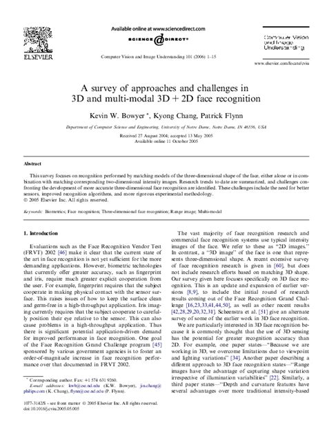 Pdf A Survey Of Approaches And Challenges In 3d And Multi Modal 3d 2d