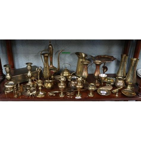 Large Collection Of Brassware
