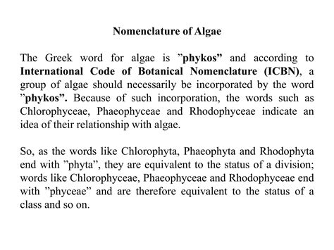 Algae Classificationpptx