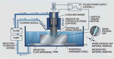 Sinker Edm Machining Explained Process Electrodes And Uses
