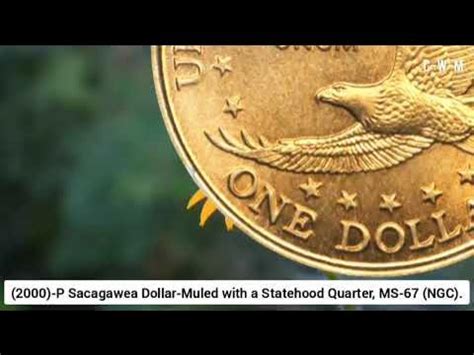 2000 P Sacagawea Dollar Muled With A Statehood Quarter Review And Value