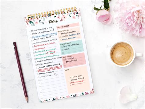 To Do List Notepad To Do List Notebook For Work With 52 Sheet Undated Daily Planner Perfect