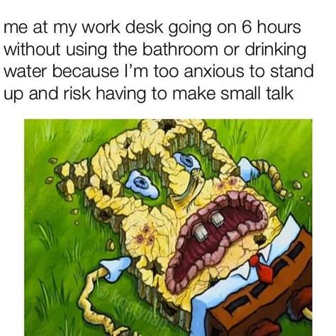 Spongebob Drinking Water