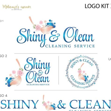 Cleaning Service Logo Eco Cleanining Logo 443 Etsy