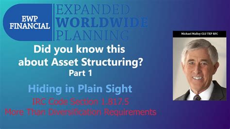 Did You Know This About Asset Structuring Part 1 Blog And Vlog Ewp Financial