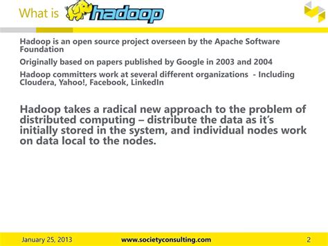 Introduction To Hadoop Ppt Free Download