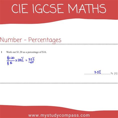 Cie Igcse Maths 0580 21 M J 19 Solved Past Paper Question 1