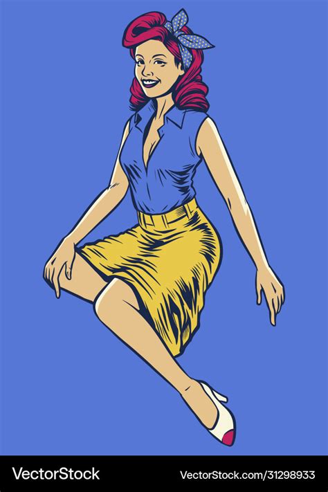 Vintage Lady Drawing
