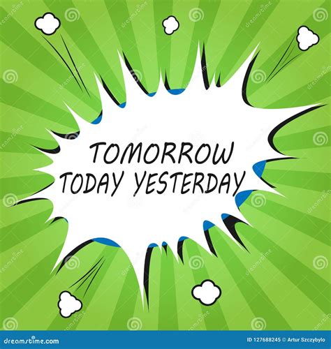 Today Yesterday Tomorrow Word Blocks Royalty-Free Stock Image ...