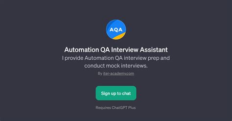 Automation Qa Interview Assistant Automation Qa Interview Preparation