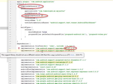 All Comandroidsupport Libraries Must Use The Exact Same Version