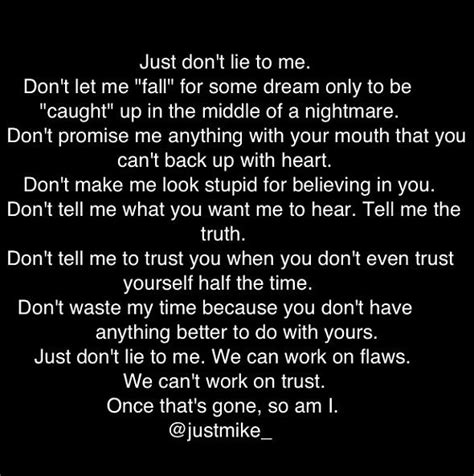 Dont Lie Quotes