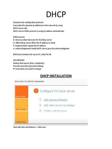dhcp configuration pdf