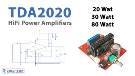 Tda2020 Hi Fi Power Amplifier 20w To 80w