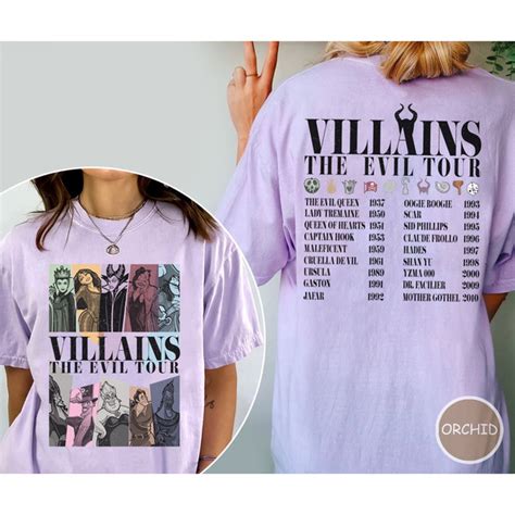 Disney Villains Evil Tour Shirt Disney Villain Shirt Villa Inspire