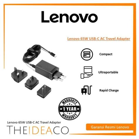 Jual Lenovo W Usb C Ac Travel Adapter Di Seller Theidea Co Official Store Theidea Co Blibli