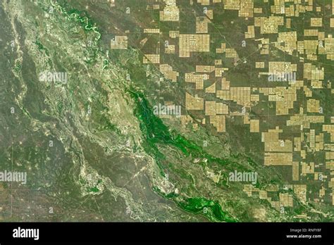 Aerial View Of Deforestation Of The Gran Chaco Plain In South America
