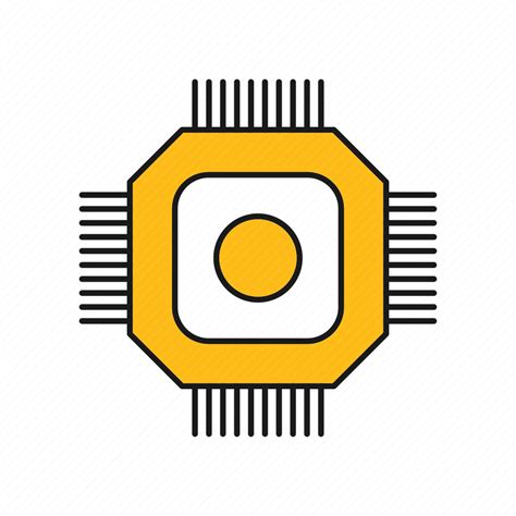 Chip Hardware Microchip Icon Download On Iconfinder