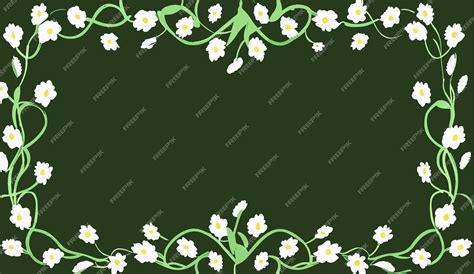 Premium Vector Floral Frame Vine Vector Art