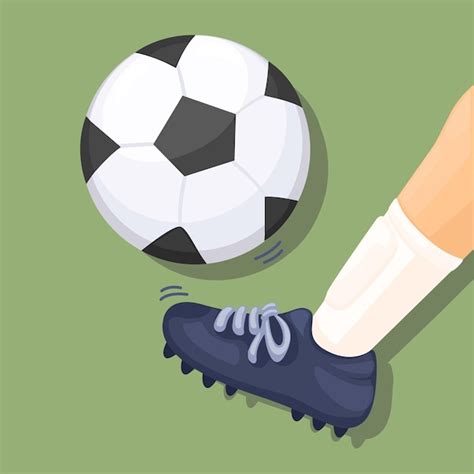 Premium Vector Soccer Ball Kick Symbol Cartoon Illustration Vector