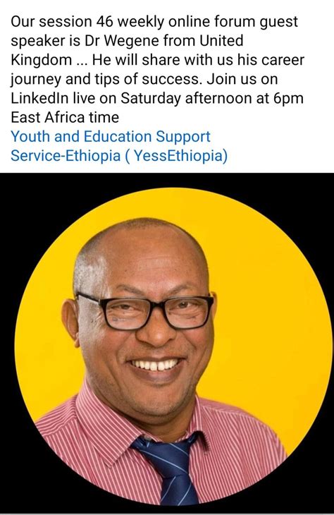 Fikadu Reta Alemayehu On Linkedin Dr Wegene Demeke Thank You So Much For Your Willingness To Be