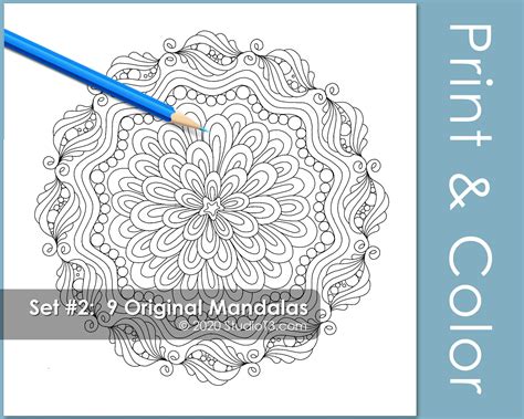 Mandala Coloring Pages Art Therapy Pdf Pages To Print And