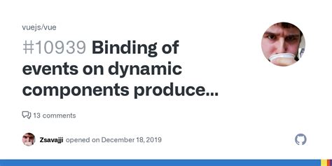 Binding Of Events On Dynamic Components Produce Warnings · Issue 10939