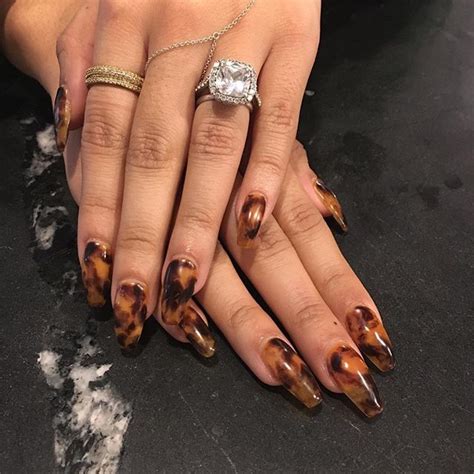 Tortoise Shell Nails Jelly Nails Minimalist Nails Dope Nails
