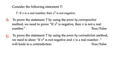 Solved Consider The Following Statement T T If X Is A Real Chegg Com