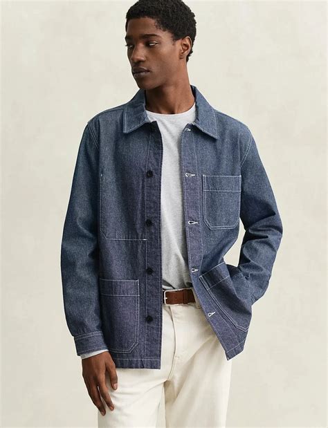 Gant Reg Chambray Overshirt Jackor And Rockar Shoppa På Booztlet
