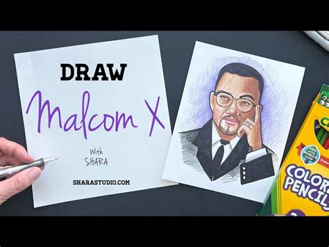 How To Draw Malcolm X
