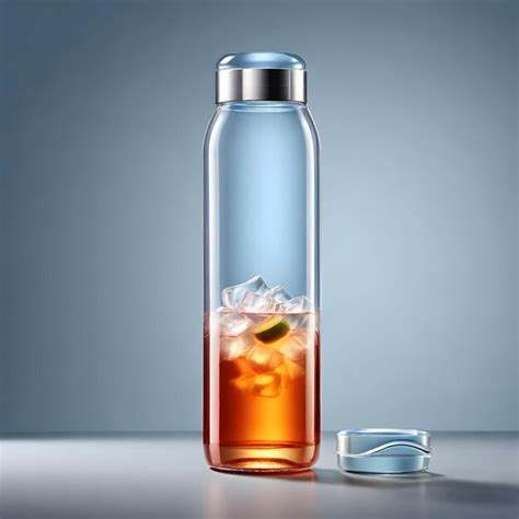 Clear Drink Container Premium Ai Generated Image
