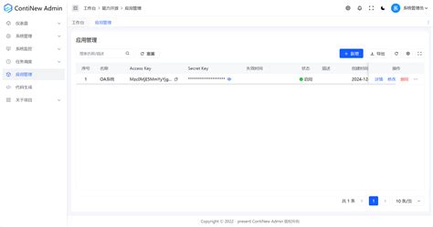 Open Api（开放能力） Continew Admin
