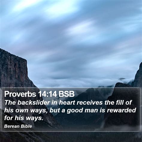 Proverbs 1414 Bsb Christian Images