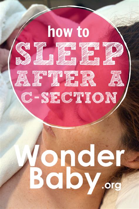 How To Sleep After A C Section