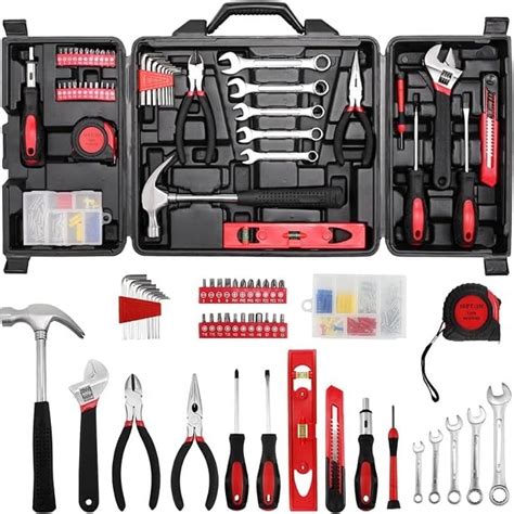 Tlgreen 147 Pieces Tool Setbasic Household Repair Tool Kit With