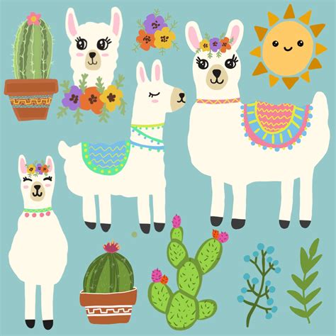 Cute Llama Svg Cut Files Png Llamas Clipart Farmhouse 57 Off