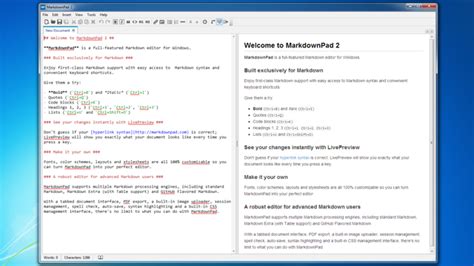 Markdownpad Renders Markdown In Real Time Exports Clean Html Real