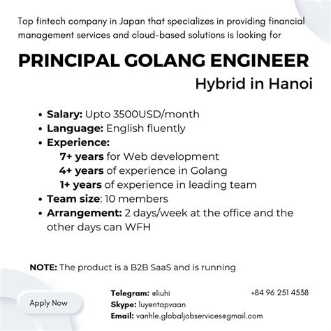 vanh le liuhi on linkedin hybridinhanoi golang golangengineer