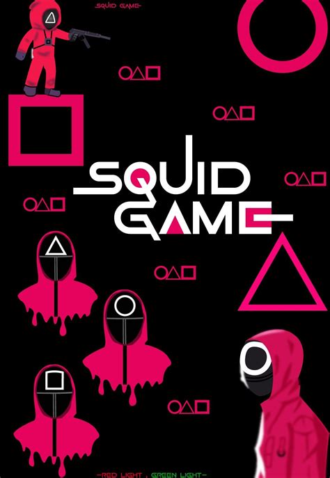 Squid Game Poster Squid Games Squid Poster Design