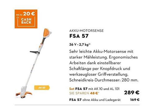 Akku Motorsense Fsa Angebot Bei Stihl Prospekte De