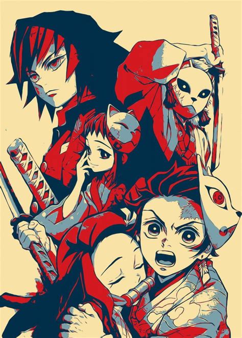 Demon Slayer Kimetsu No Yaiba Anime Wall Prints Poster Anime