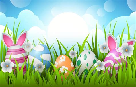 Happy Easter Holiday Background 20563044 Vector Art At Vecteezy